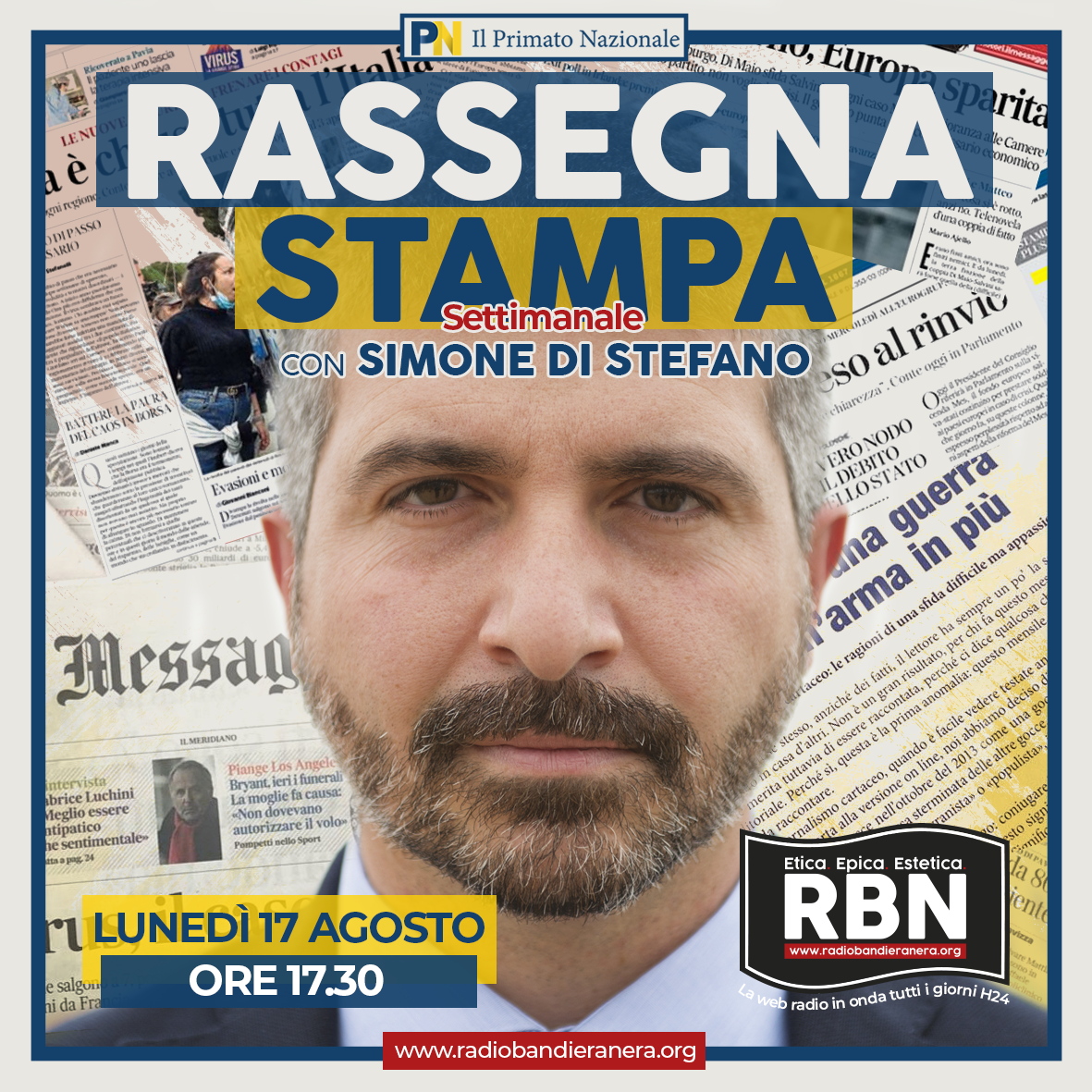 Simone Di Stefano – Rassegna Stampa Settimanale – RBN